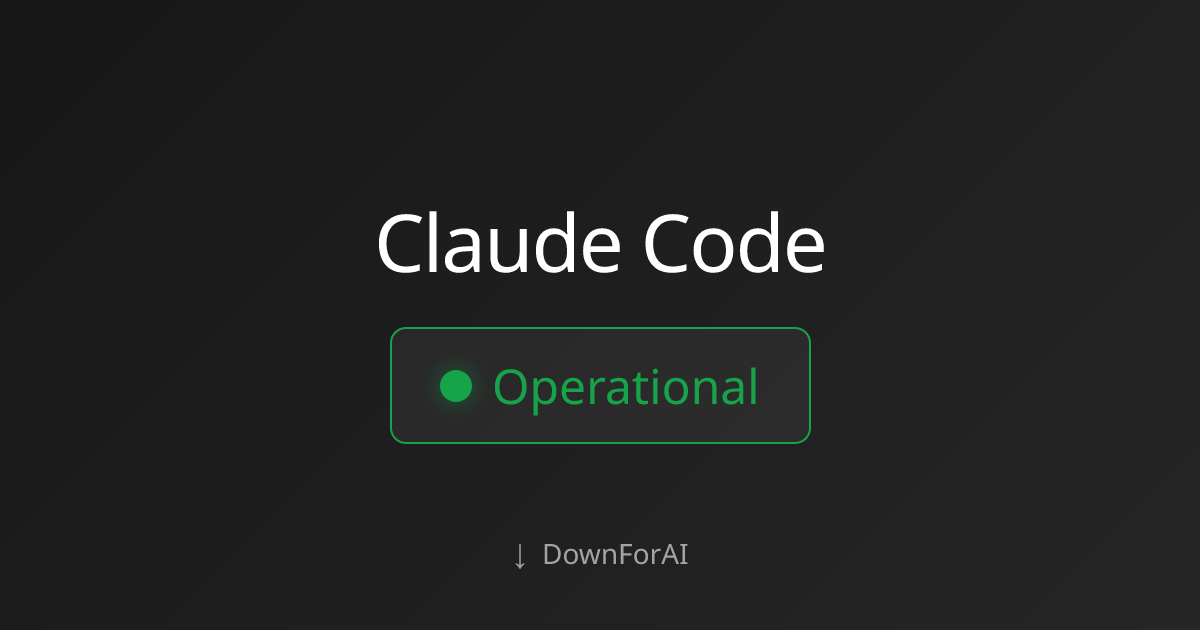 Is Claude Code Down Today? Live Status & Outages 2026