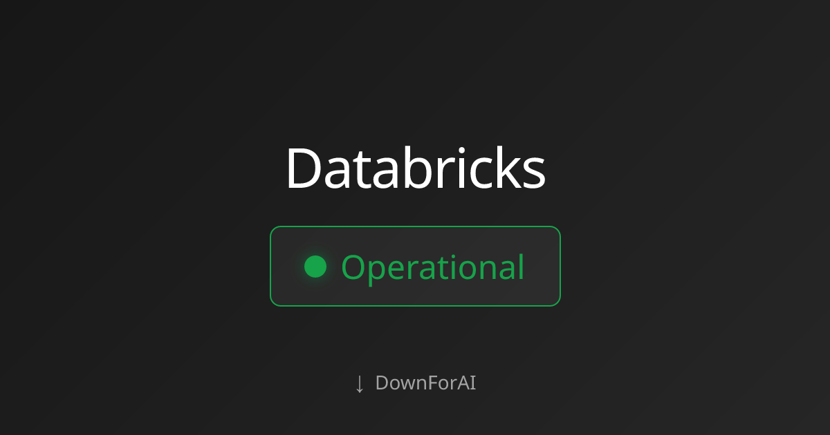 Is Databricks Down Today? Live Status & Outages 2026
