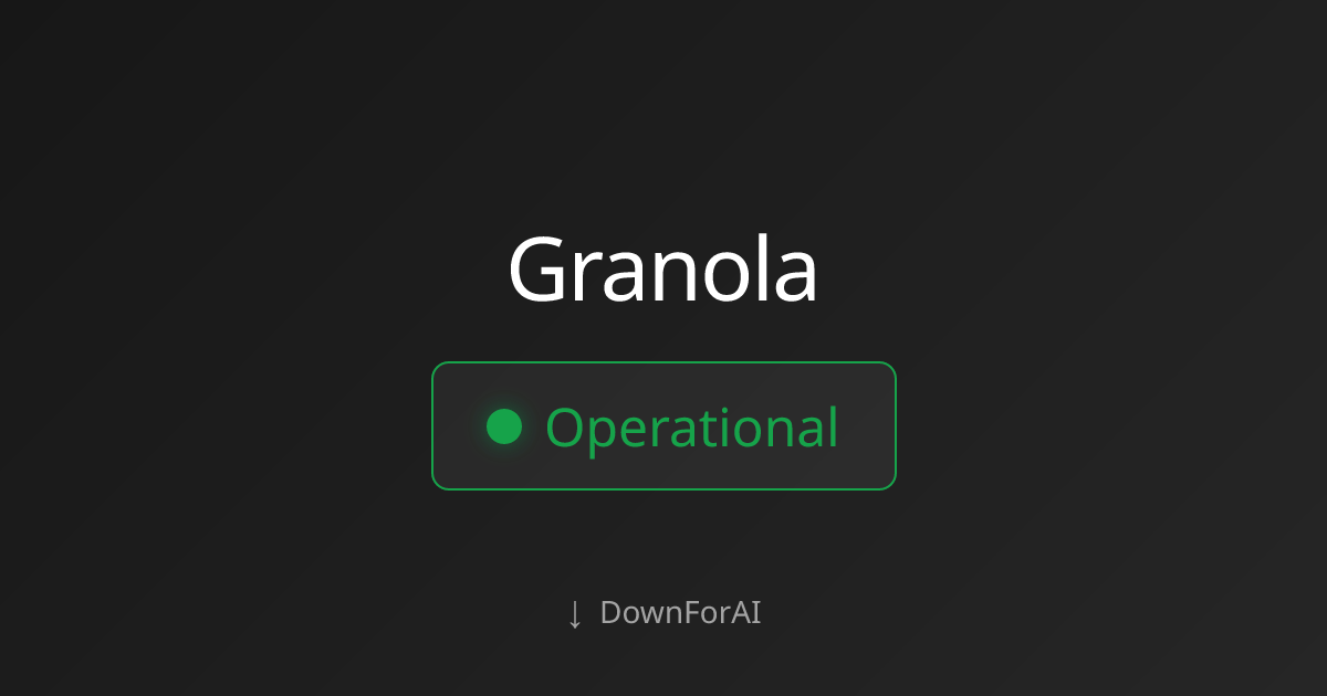 Is Granola Down Today? Live Status & Outages 2026